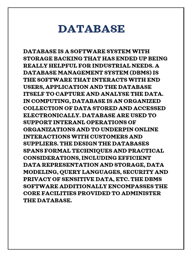 Understanding Database Management Systems | PDF