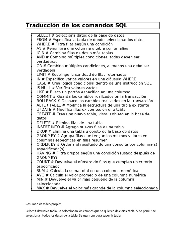 SQL Practica | PDF | SQL | Paradigmas de programación