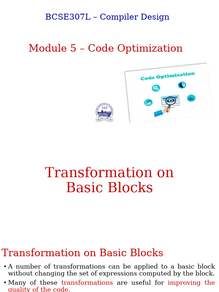 Code Optimization Techniques in Compilers | PDF | Multiplication ...