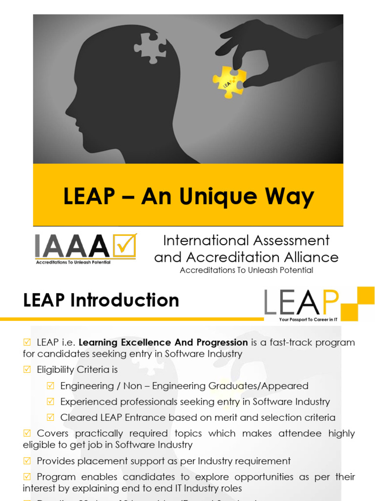 IAAA LEAP Program Profile - Placement Partners - v1.0 | PDF | Agile ...