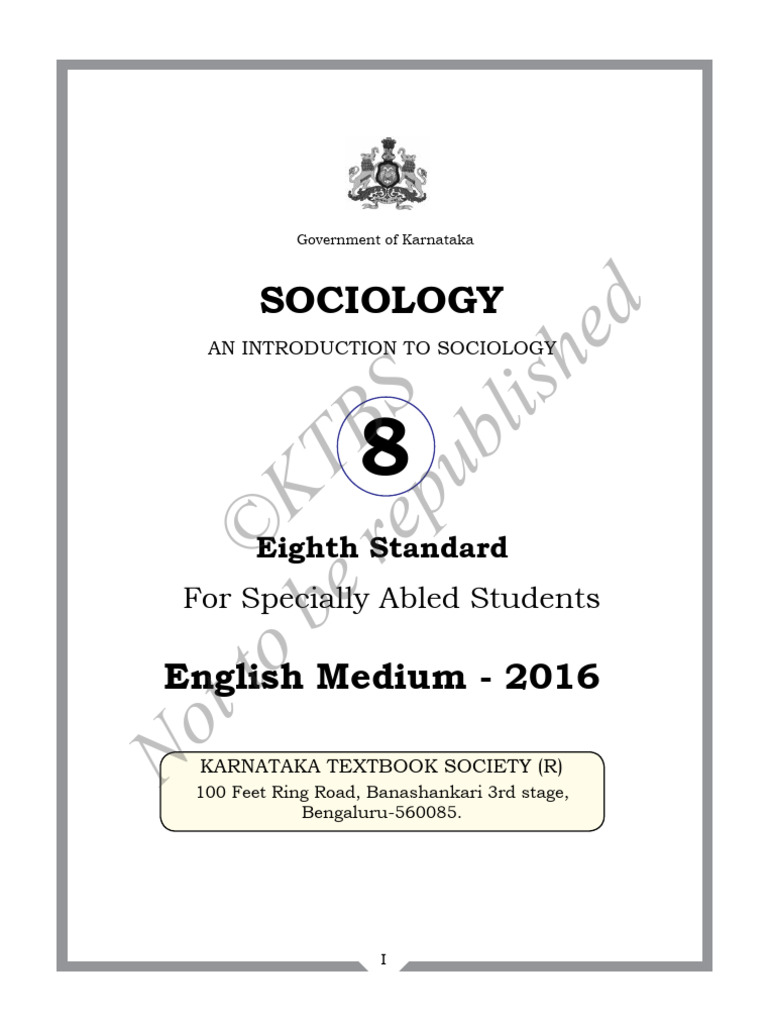 8th Sociology | PDF | Sociology | Social Sciences