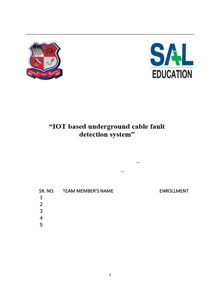 Iot Based Underground Cable Fault Detection System Project Sam 4 ...