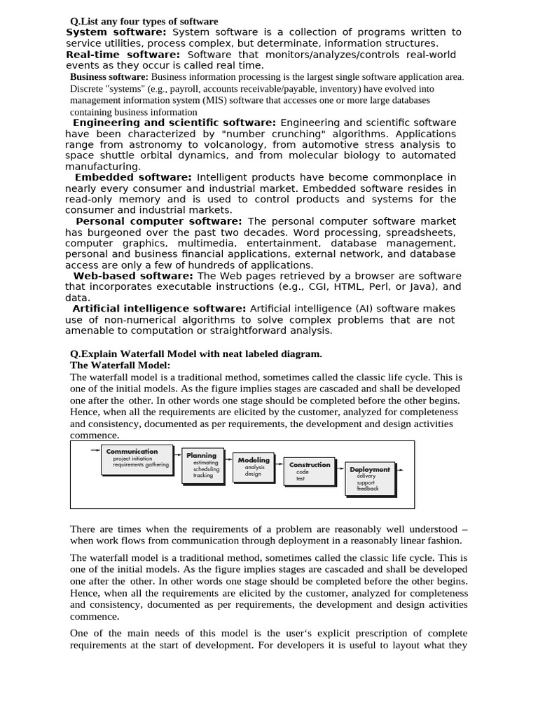 Software Engineering Unit-01 | PDF | Agile Software Development | Software Development Process