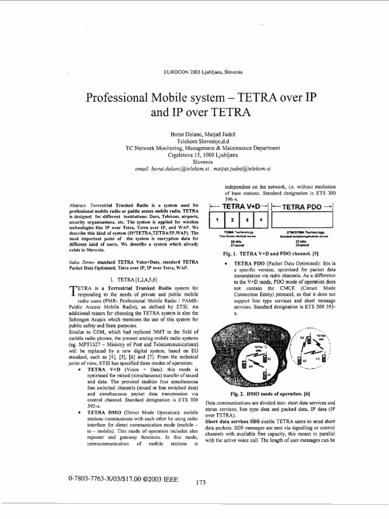 Tetra Over Ip | PDF | Internet Protocols | Computer Network
