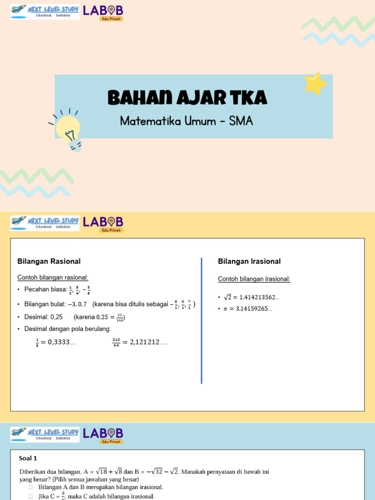 Soal PPT Tka - MTK | PDF