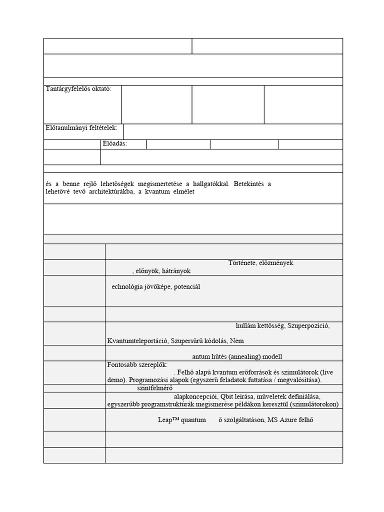 Bevezetés A Kvantum Informatikába MK15 | PDF