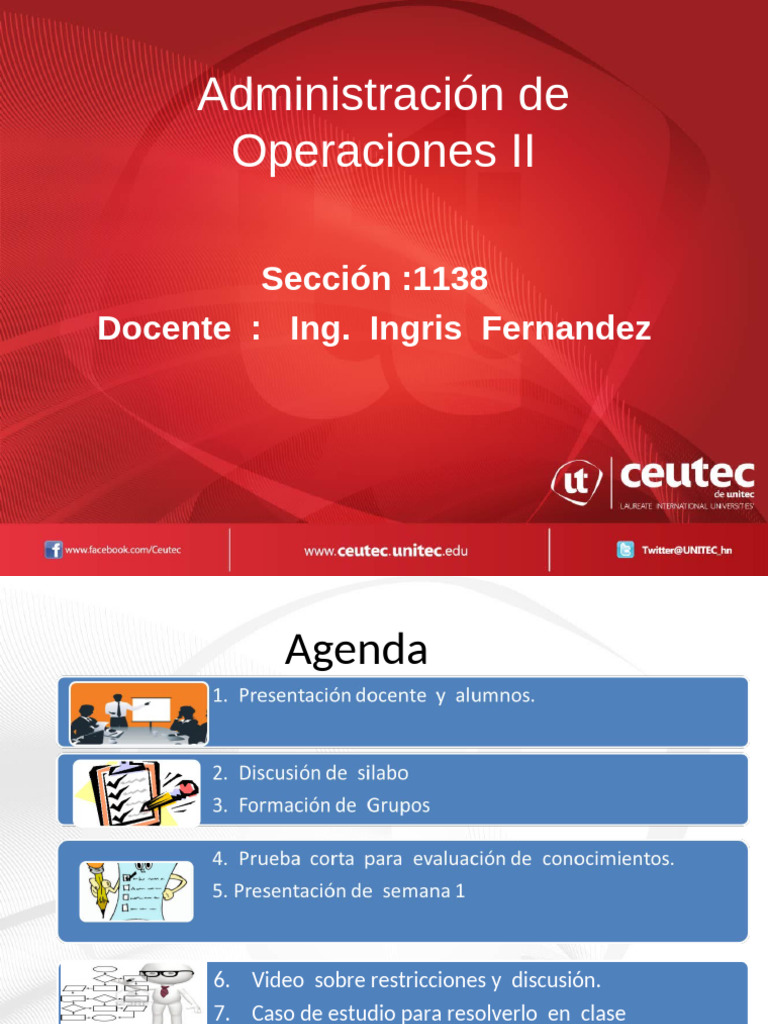 SEMANA 1 Operaciones II | PDF
