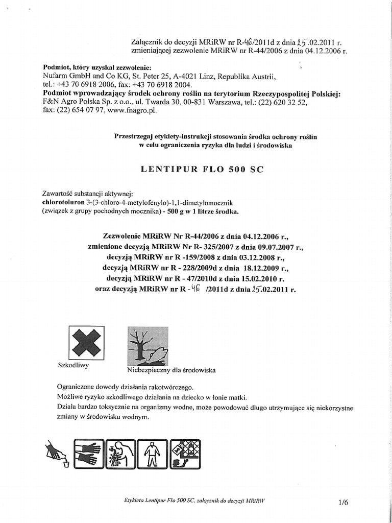 Lentipur Flo 500 SC | PDF