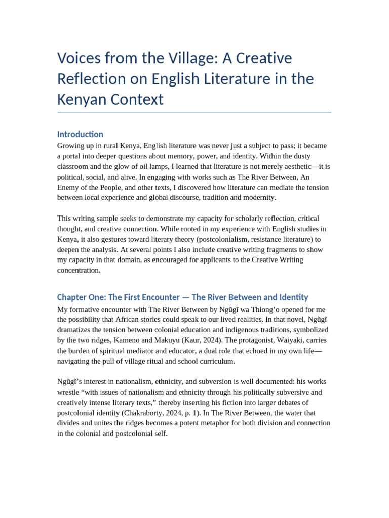 Academic Writing Sample | PDF | Critical Thinking | Postcolonialism