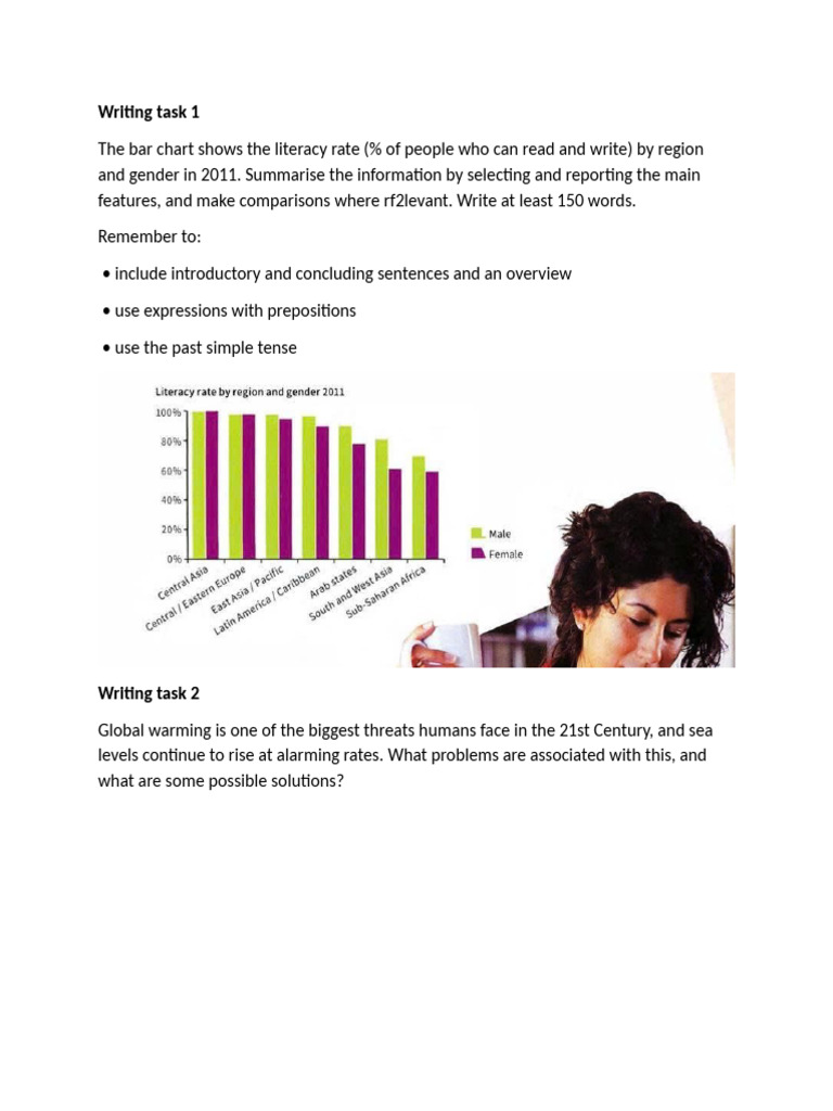 Writing Task 1+2 | PDF