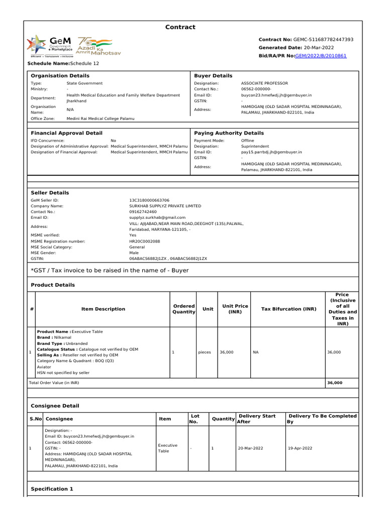 Gemc 511687782447393 20032022 | PDF | Value Added Tax | Taxes