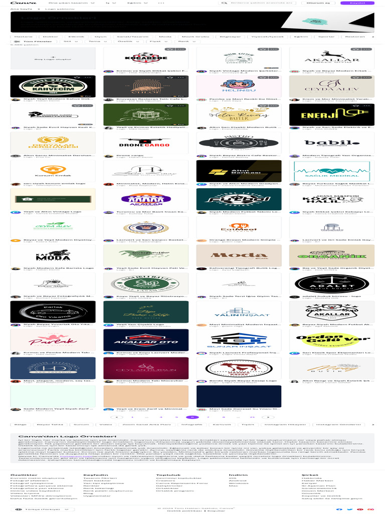 Sayfa - Logo Örnekleri Ücretsiz Ve Özelleştirilebilir Tasarımlar Canva ...