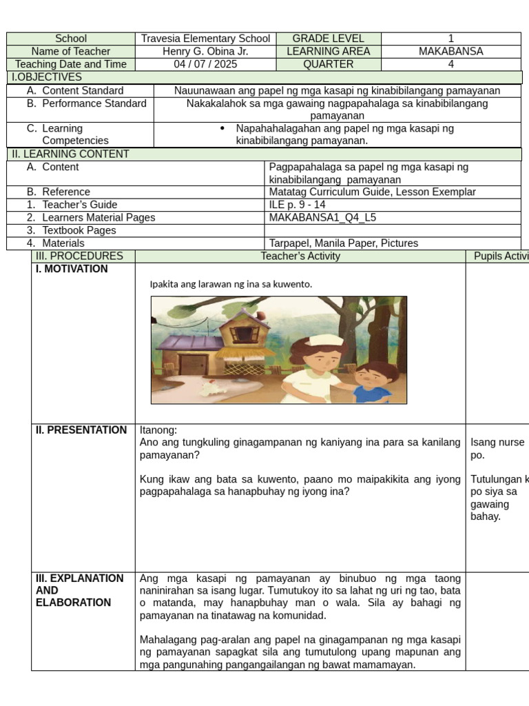 DLP Makabansa Q4 L5 | PDF