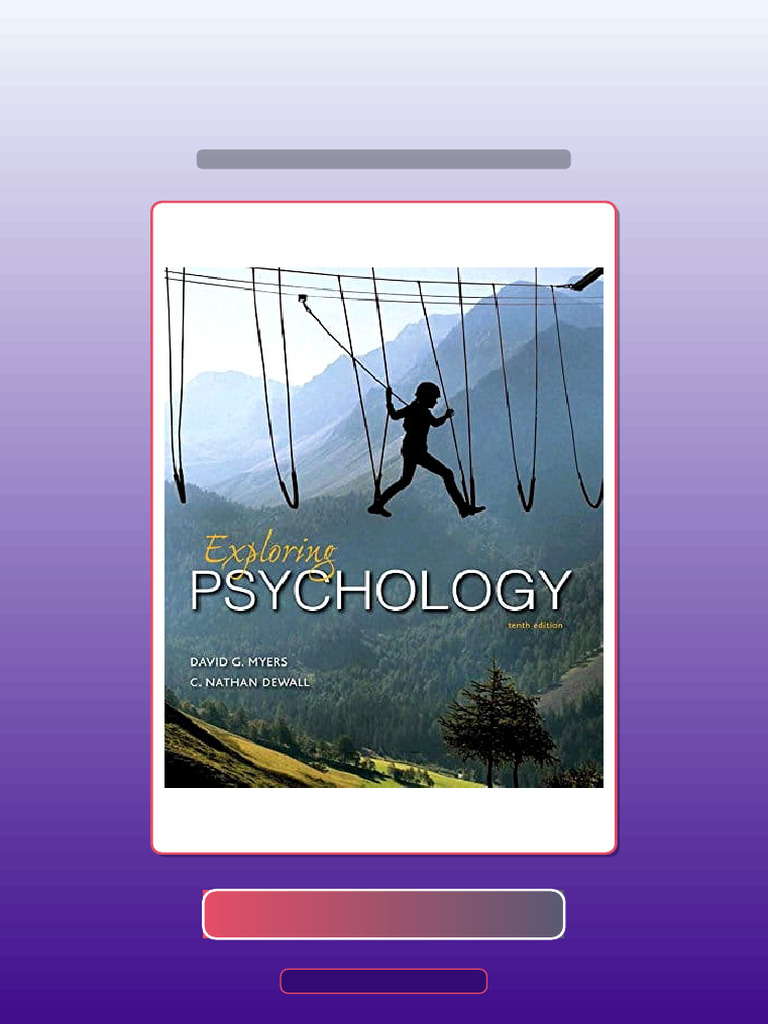Exploring Psychology 10th Edition by David Myers C Nathan DeWall Ebook ...