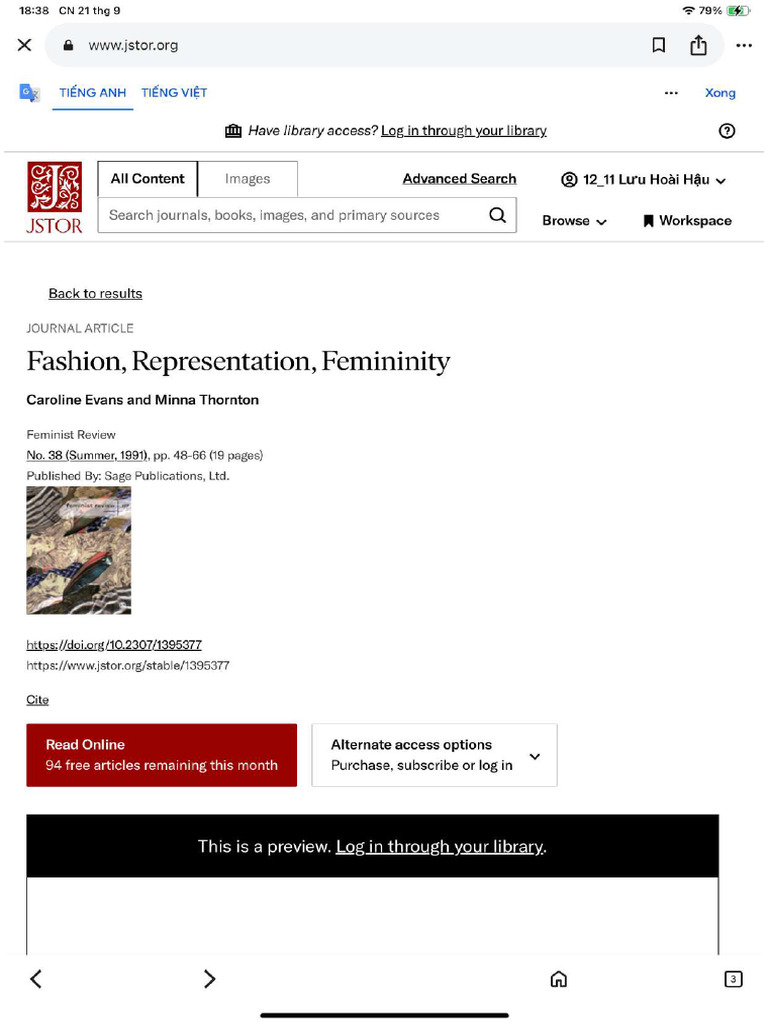 Fashion, Representation, Femininity | PDF