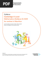 Cambridge AS & A Level Math Syllabus Update | PDF