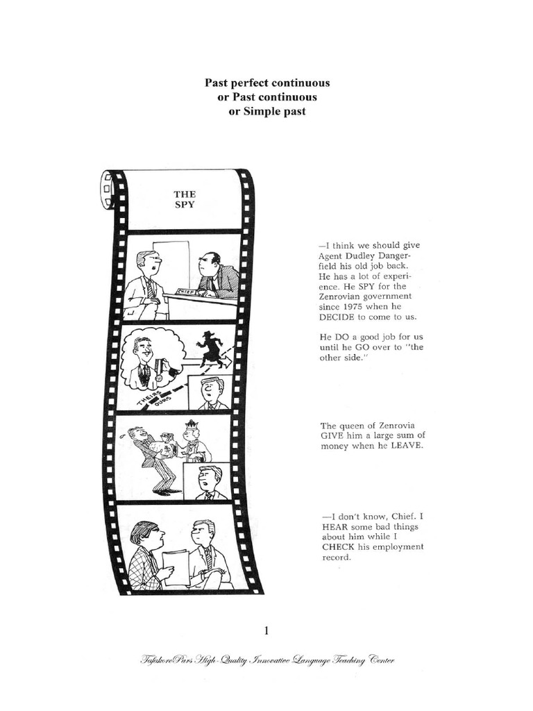 Past Perfect Continuous or Past Continuous or Simple Past 1 | PDF