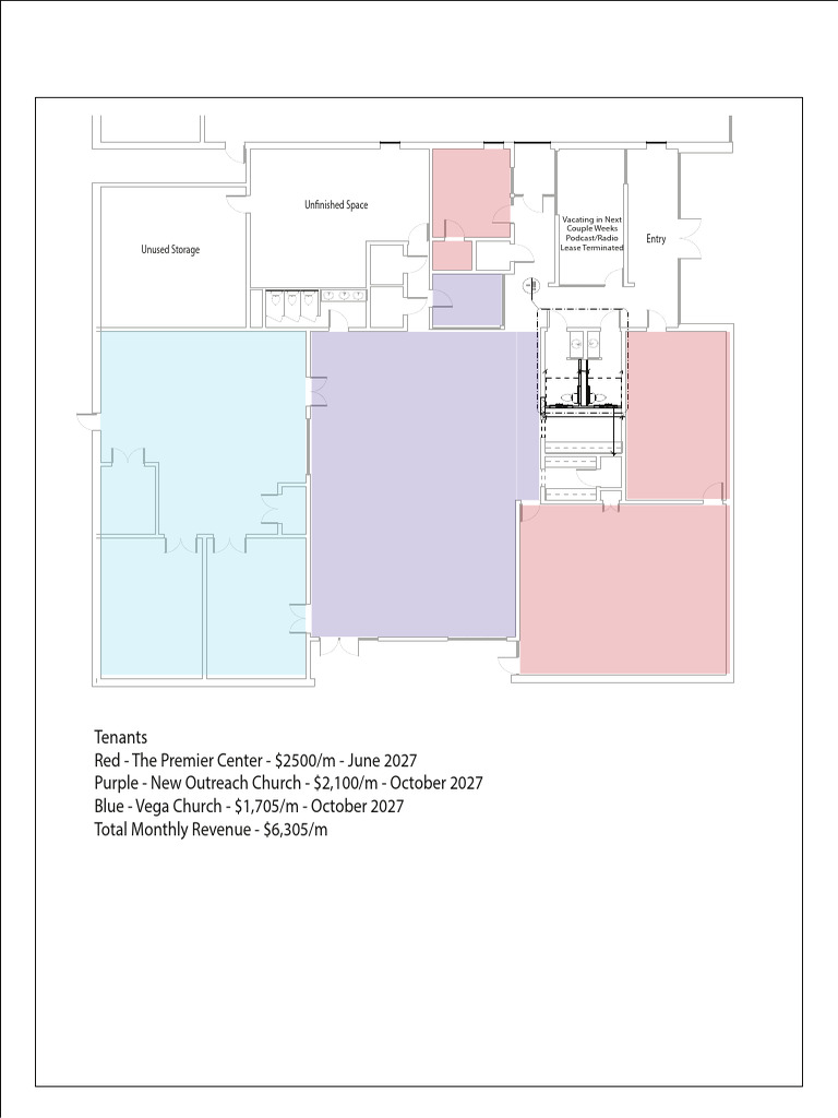 900 W William J Bryan Space Allocation | PDF
