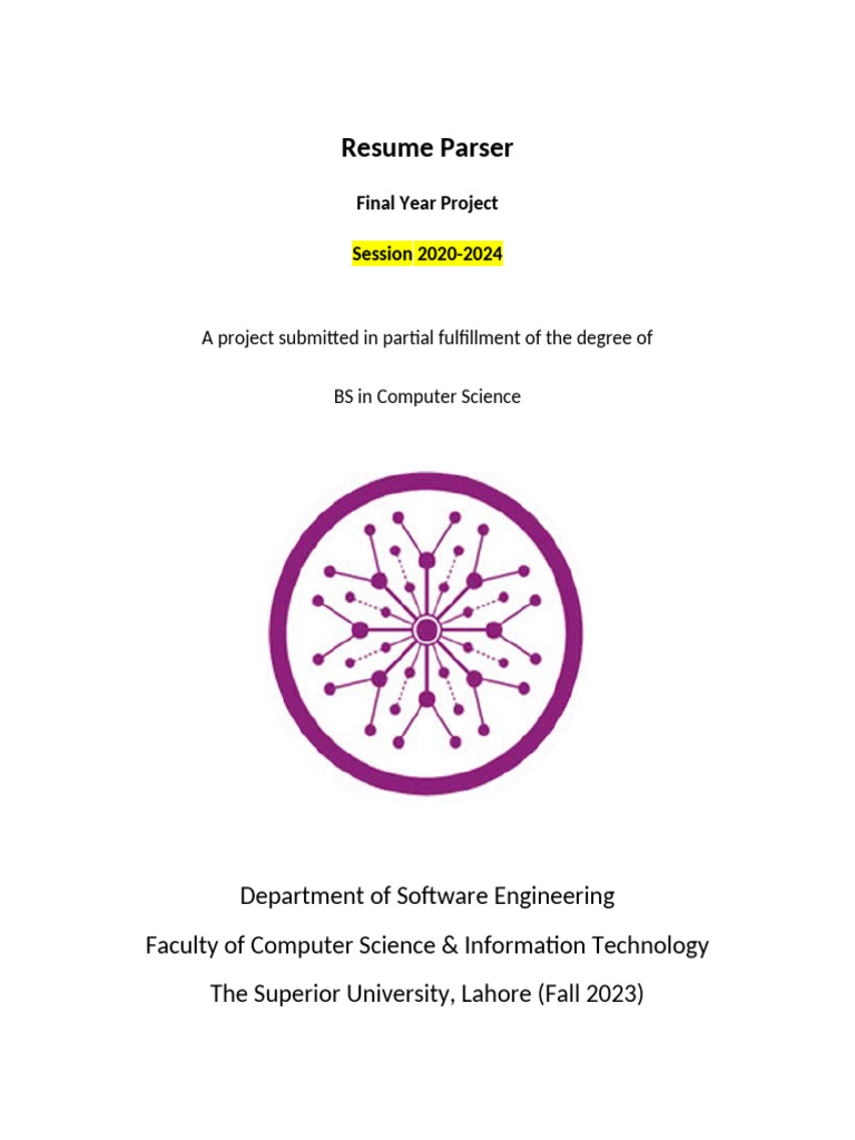 Smart Resume Parser Project Report | PDF | Parsing | Résumé