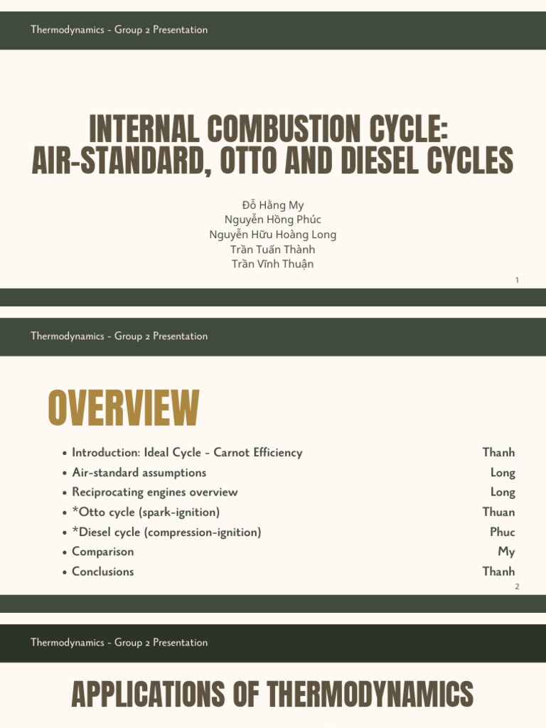 Internal Combustion Cycles Explained | PDF | Diesel Engine | Continuum ...