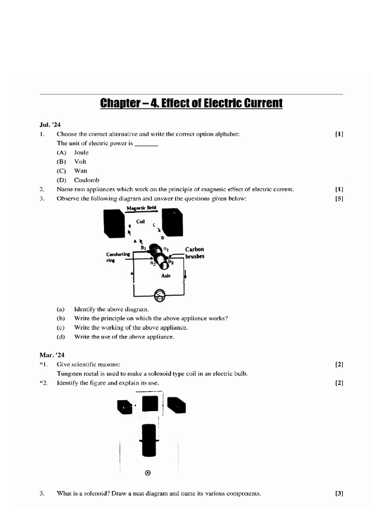 Effects of Electric Current-2 | PDF
