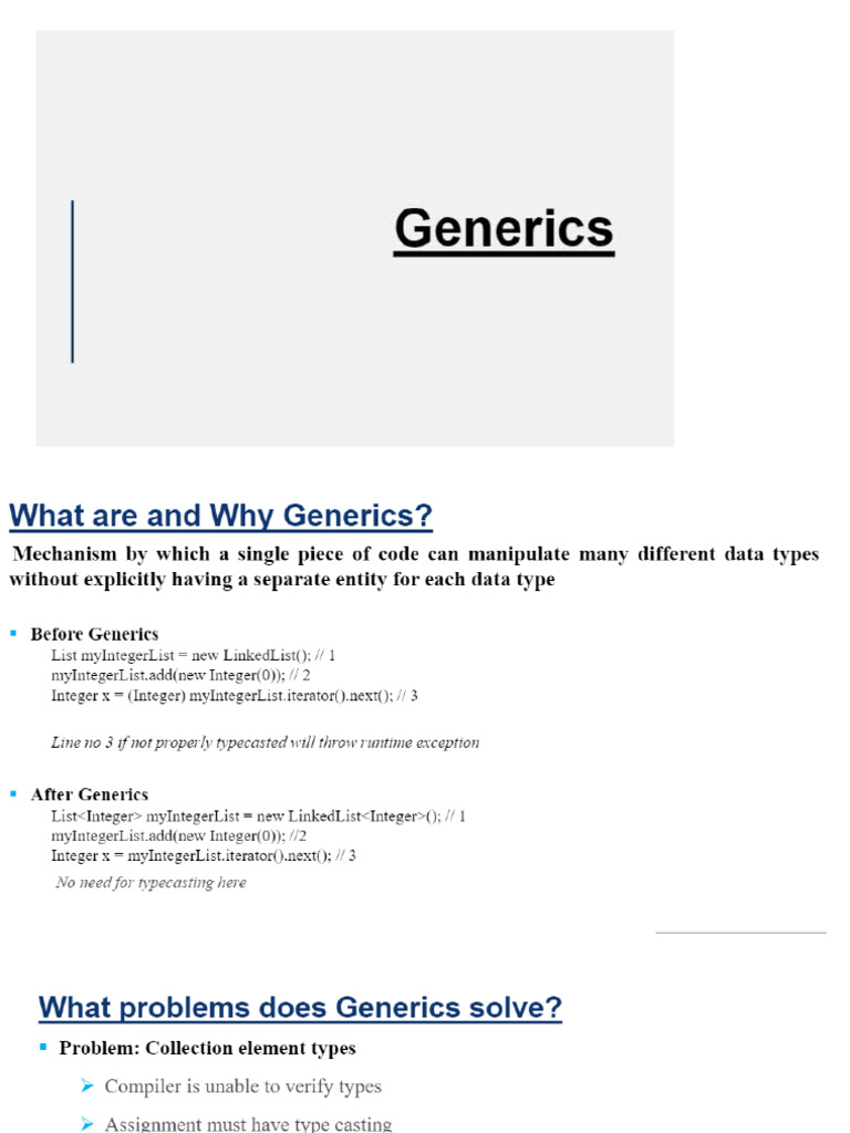 Generics | PDF