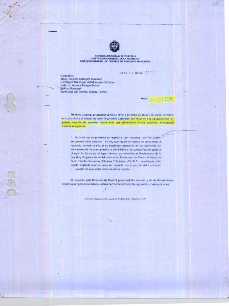 Opinion CGR Caucion | PDF