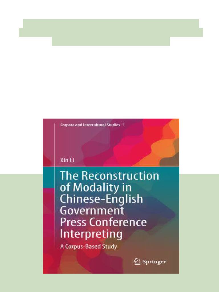 The Reconstruction of Modality in Chinese English Government Press ...