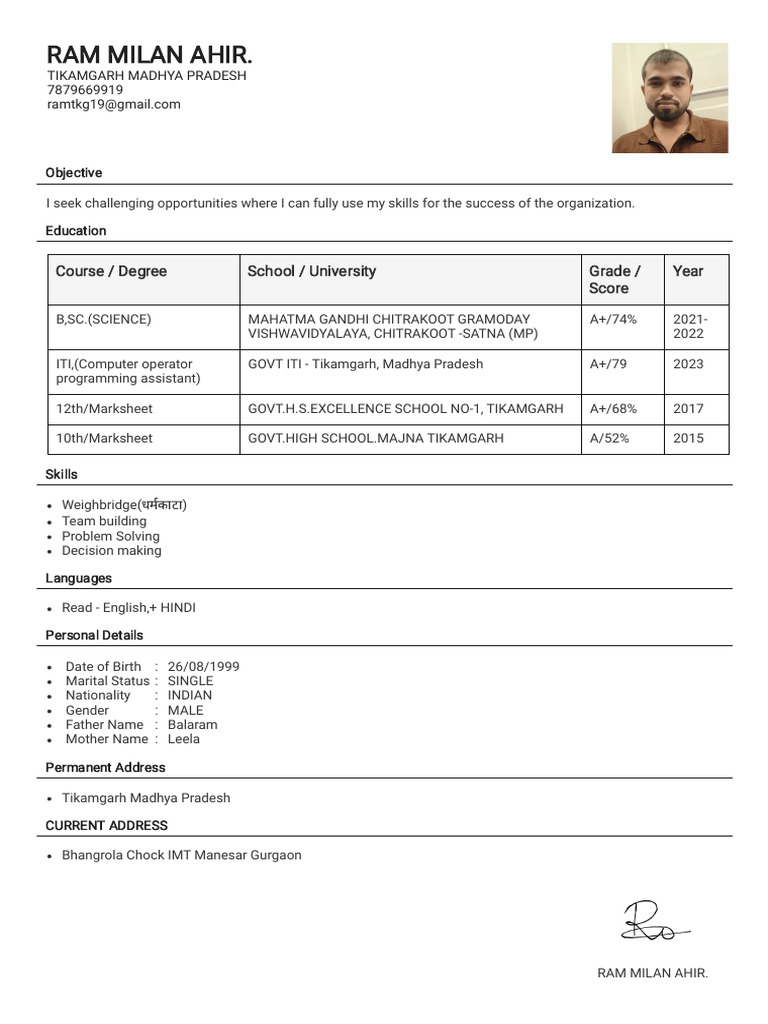 CV 2025-01 | PDF
