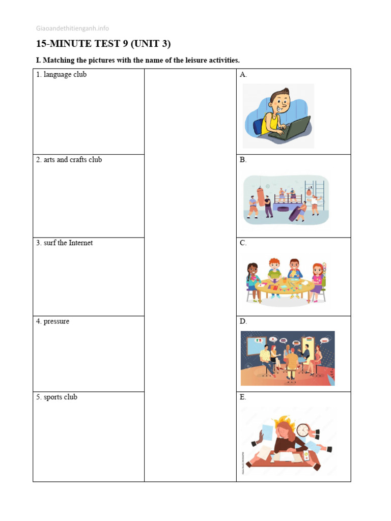 G8 Unit 3 Test 15' | PDF