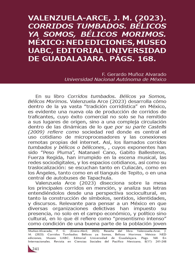 Corridos Tumbados. Bélicos Ya Somos, Bélicos Morimos | PDF | México | Corrido