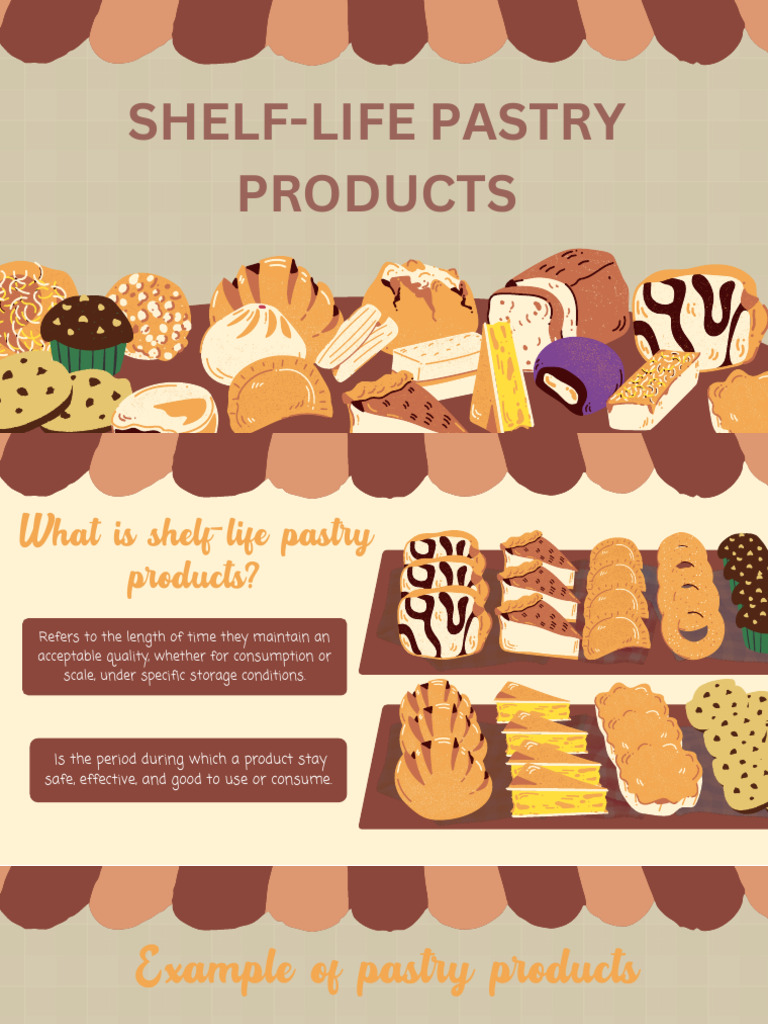 Pastry Shelf Life and Storage Guide | PDF | Cakes | Refrigeration