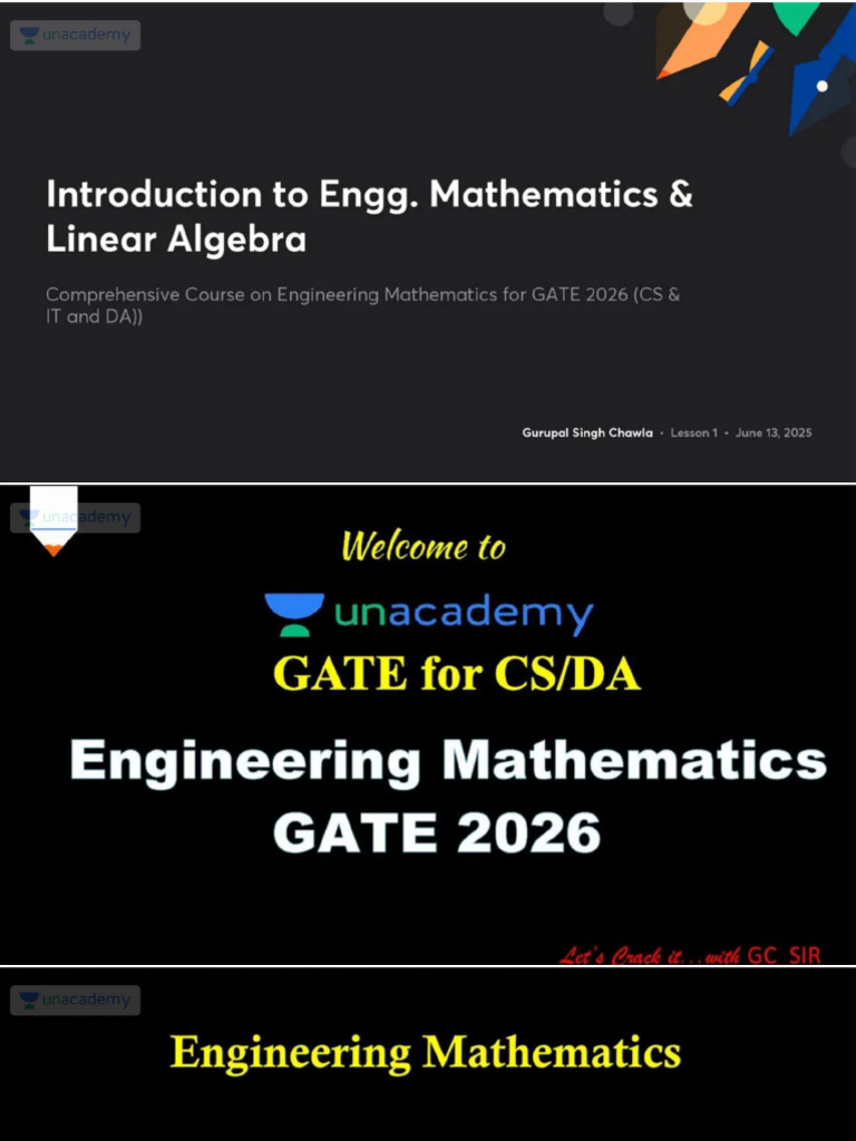 Introduction To Engg Mathematics Linear Algebra No Anno | PDF