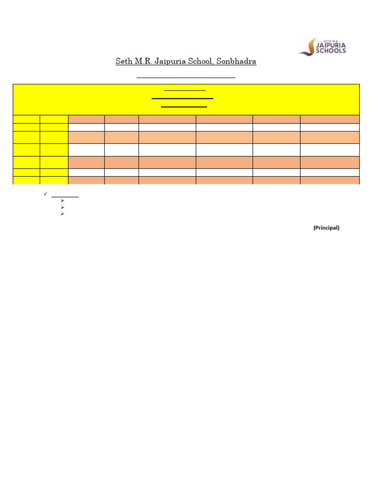 Revise Half Yearly Date Sheet IX To XII (2025-26) | PDF