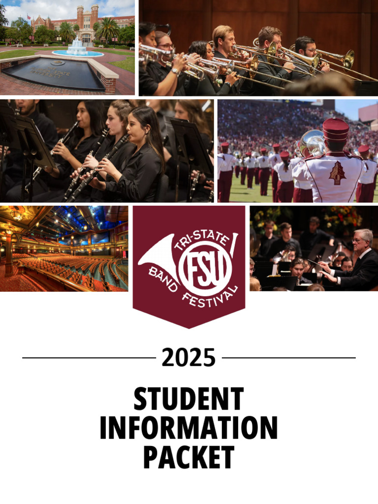 2025 Tri-State Student Information Packet | PDF | Audition | Orchestras