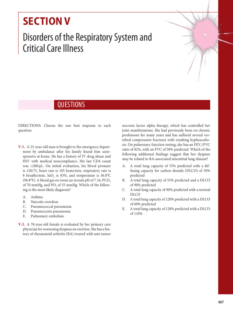 Respiratory | PDF | Respiratory Diseases | Human Diseases And Disorders