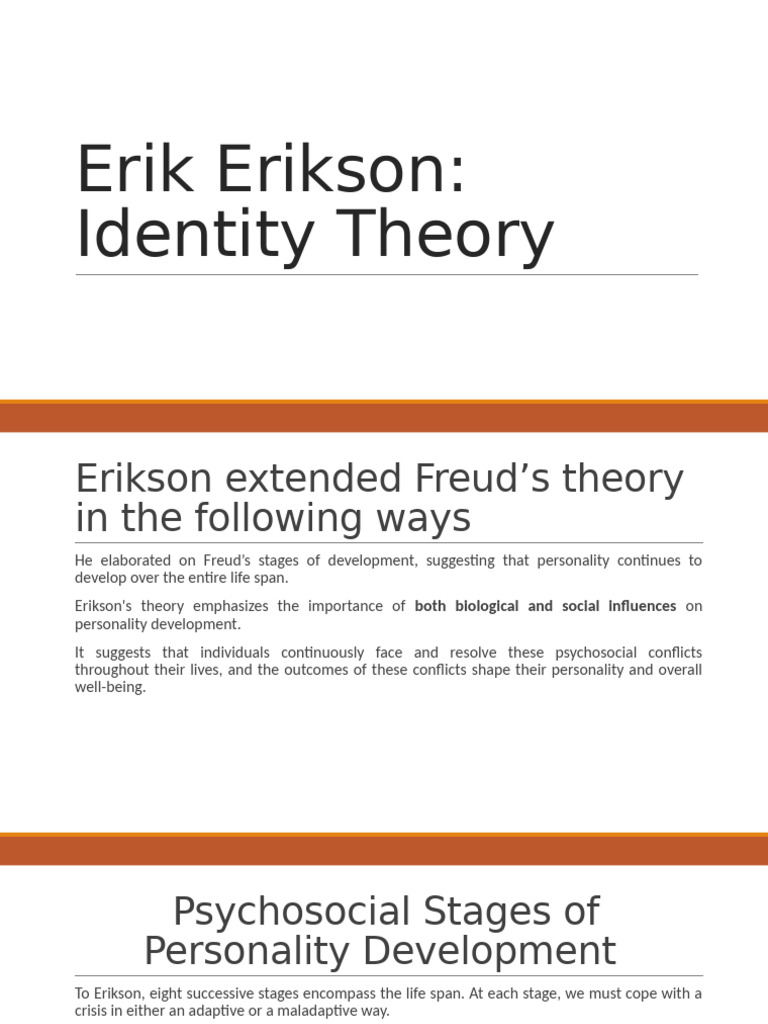 Erikson's Psychosocial Development Stages | PDF | Identity (Social ...