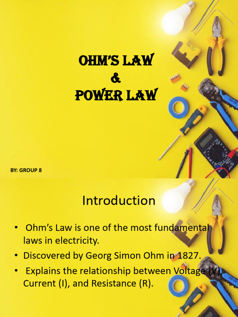 Ohms Law Report Group 8 AST | PDF | Electric Current | Voltage