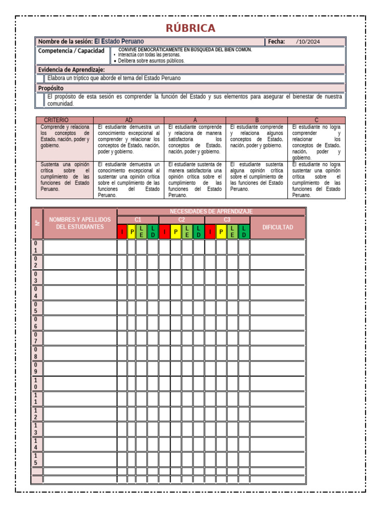 Unidad 7 - Ins - Eval - Sem 1 - DPCC 1° | PDF | Aprendizaje ...