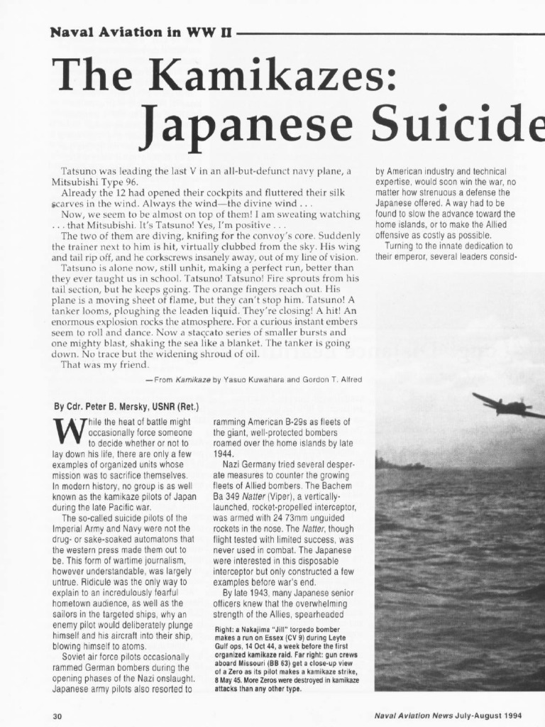 Jap Kamikazi Copy of Ww2-31 Kami On Natter | PDF | Kamikaze | Military