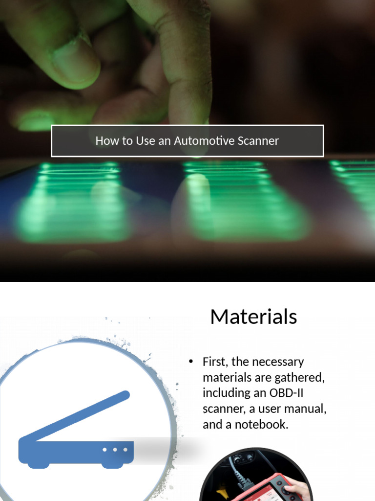 How To Use Automotive Scanner | PDF