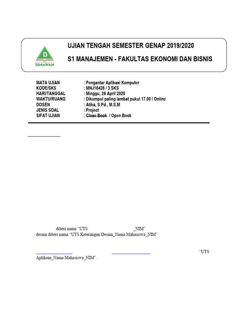 UTS Desain Poster COVID-19 Mahasiswa | PDF