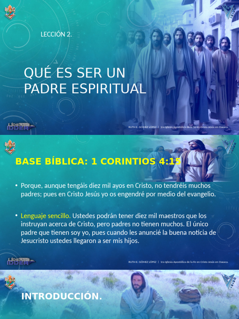 Ser Padre Espiritual: Definición y Rol | PDF | Cristo (título) | Jesús