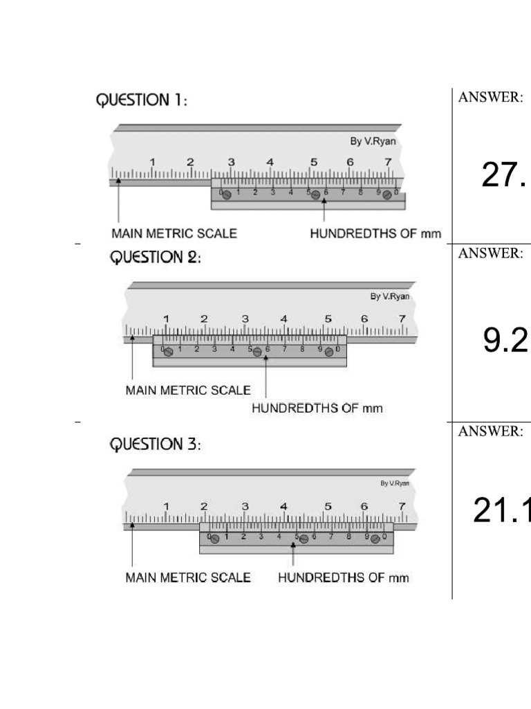 Vernier Caliper | PDF