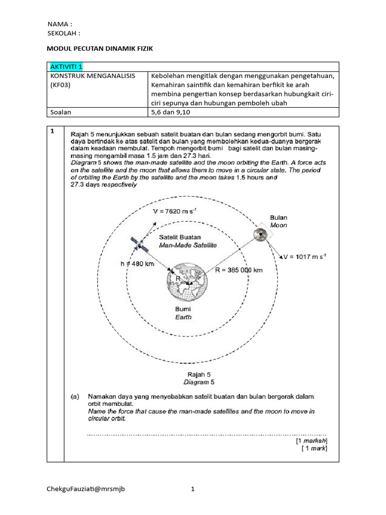 Modul Pecutan Dinamik Fizik | PDF