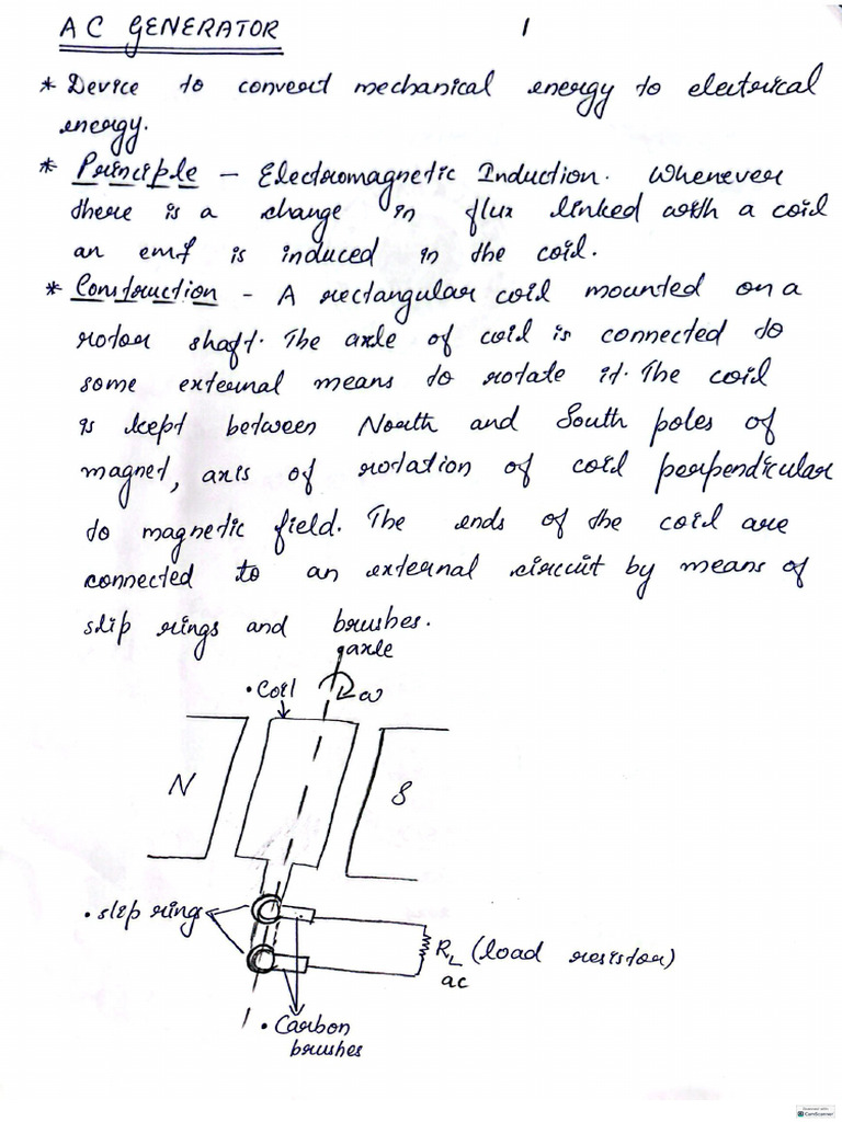 AC Generator | PDF
