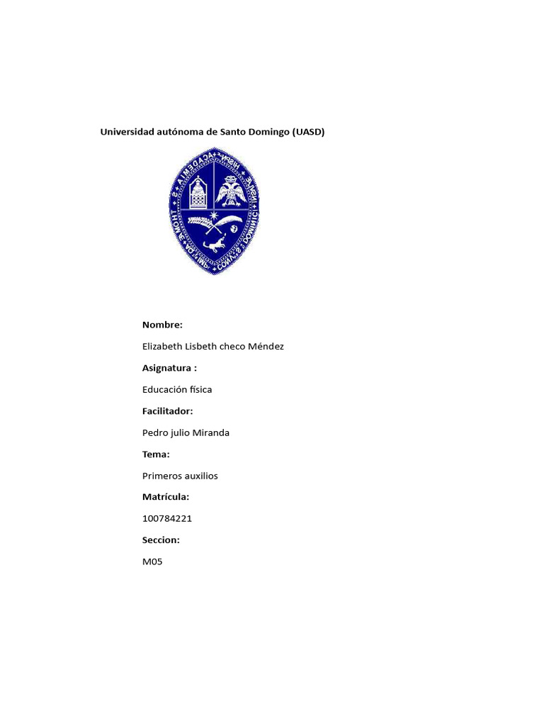 Universidad Autónoma de Santo Domingo (UASD) : Elizabeth Lisbeth Checo ...