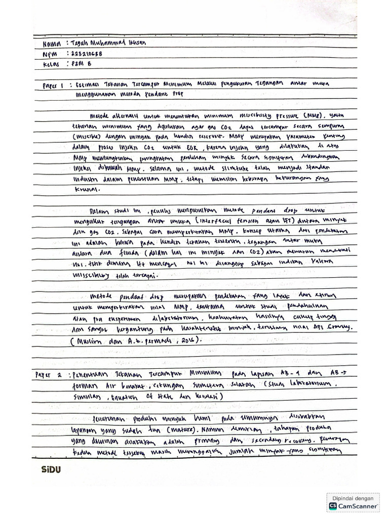 Resume Teguh Muhammad Ikhsan 223210638 B P3M | PDF