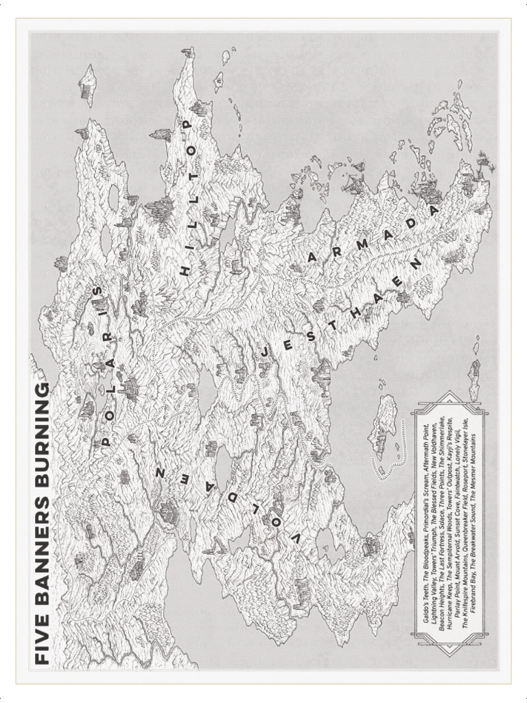 Locations in Five Banners Burning | PDF