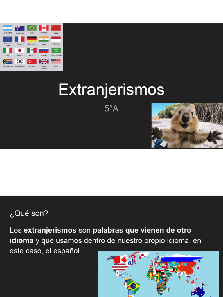 Extranjerismos | PDF